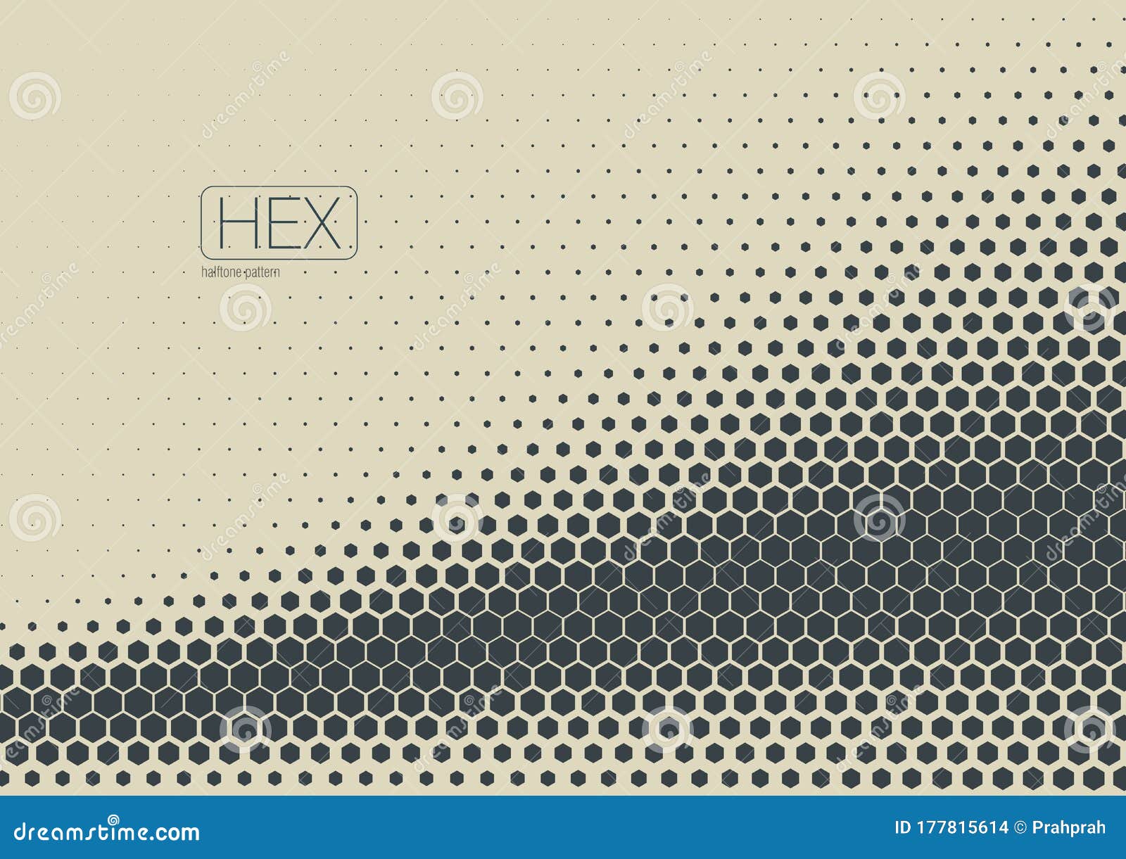 2D Abstract Geometric Wave Hex Halftone Pattern Stock Vector ...