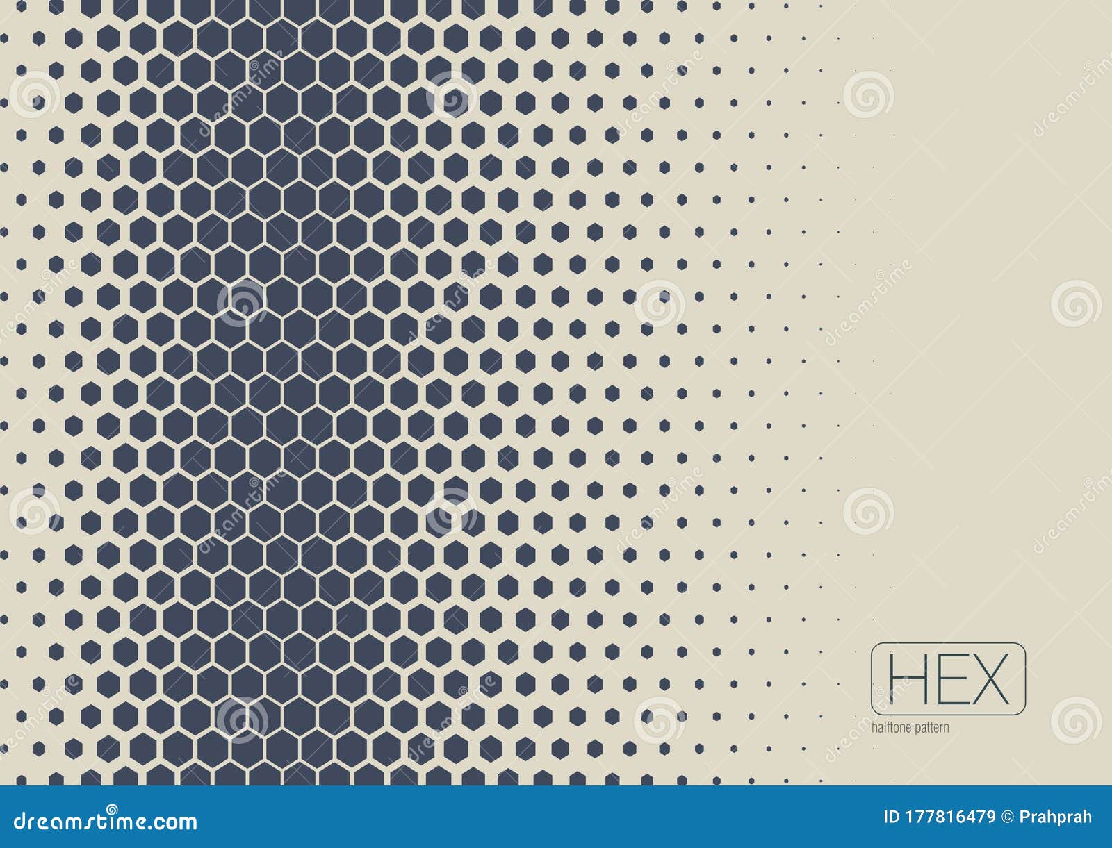 2D Abstract Geometric Wave Hex Halftone Pattern Stock Vector ...