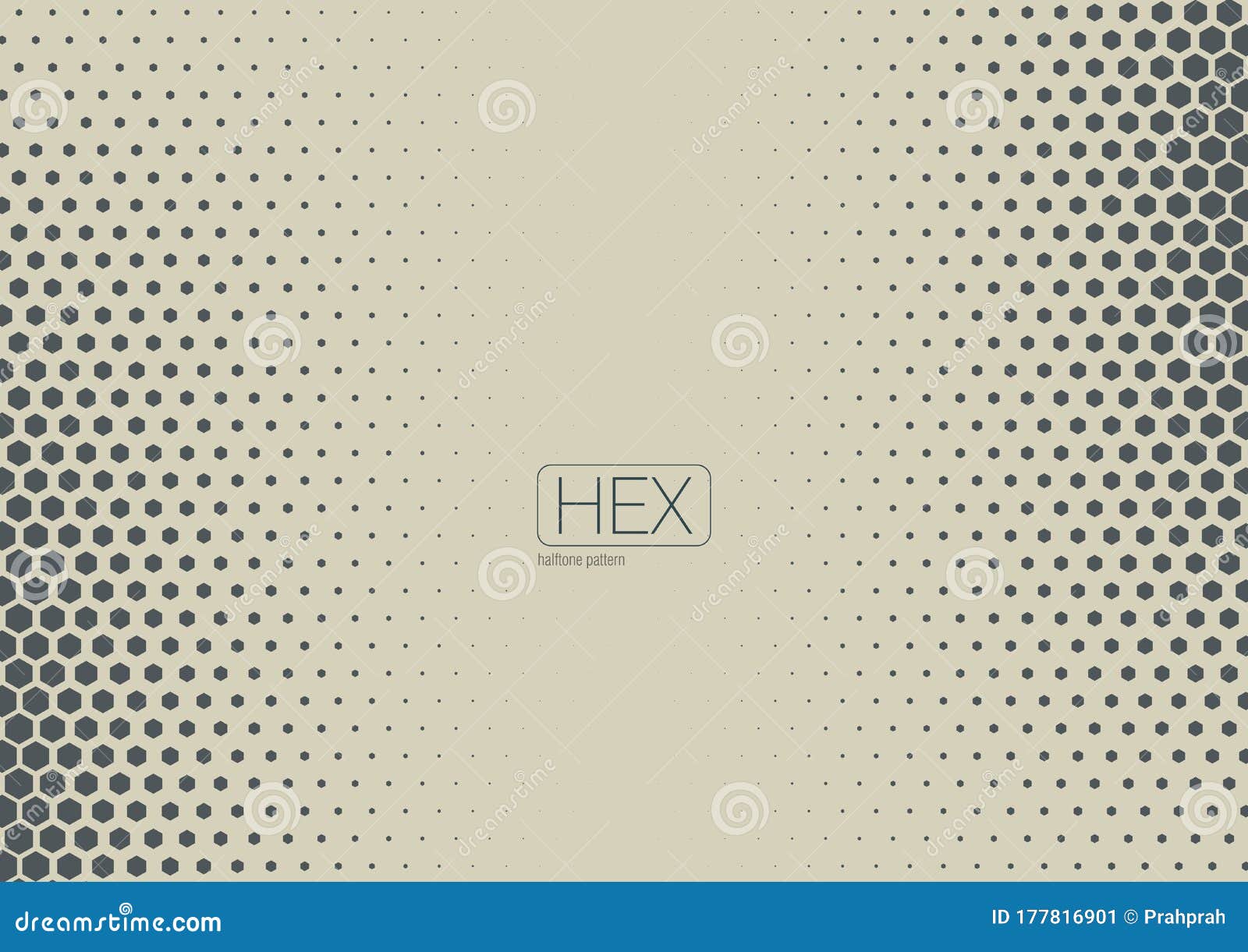 2D Abstract Geometric Wave Hex Halftone Pattern Stock Vector ...