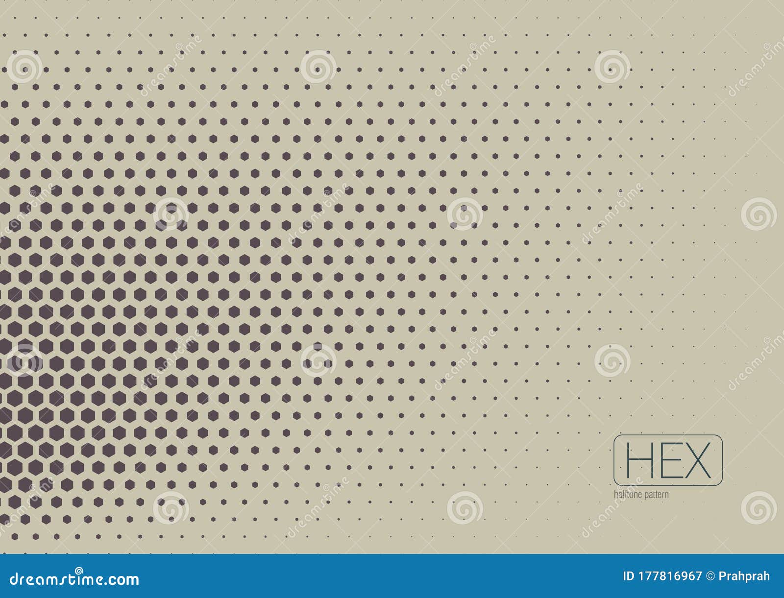2D Abstract Geometric Wave Hex Halftone Pattern Stock Vector ...