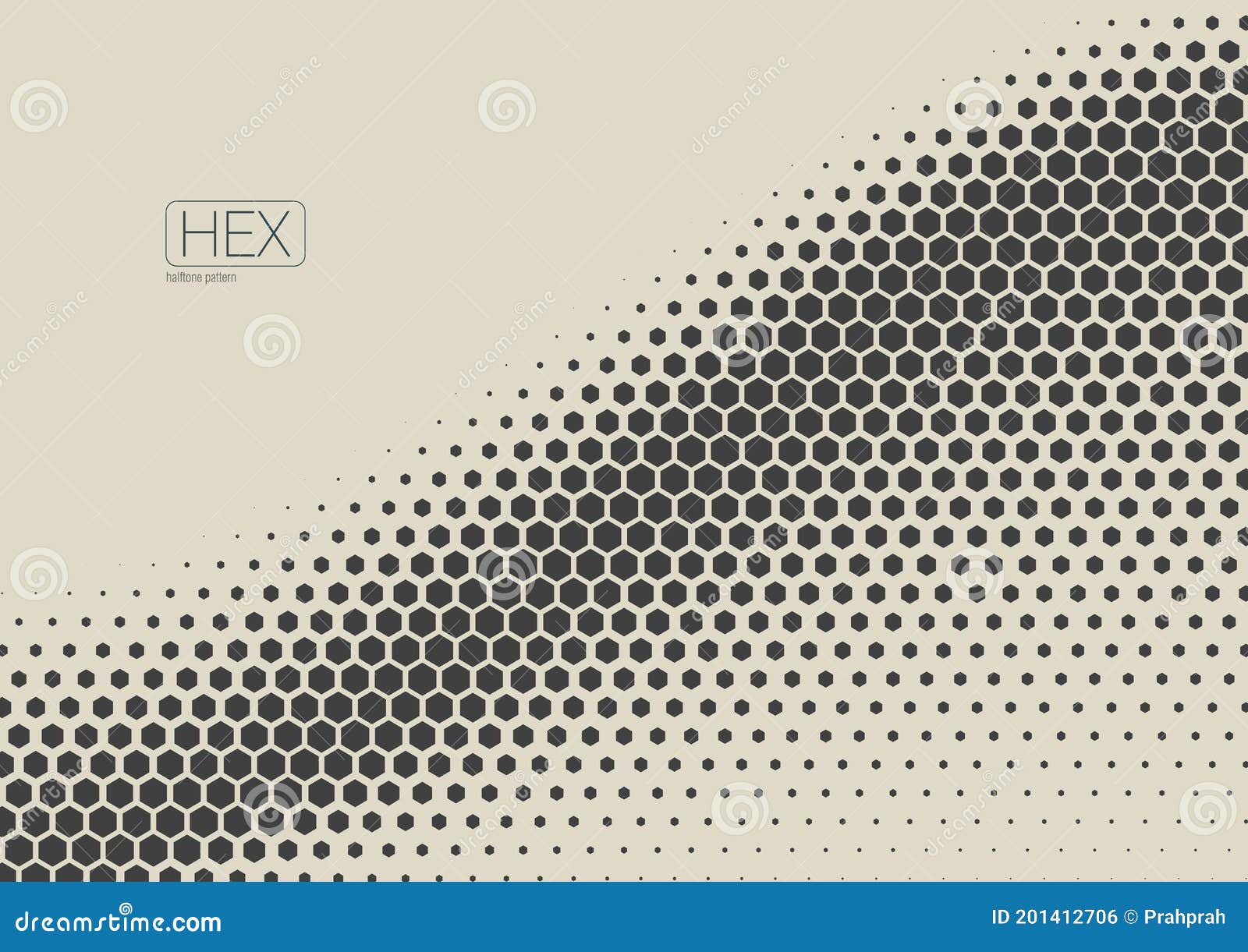2D Abstract Geometric Wave Hex Halftone Pattern Stock Illustration ...