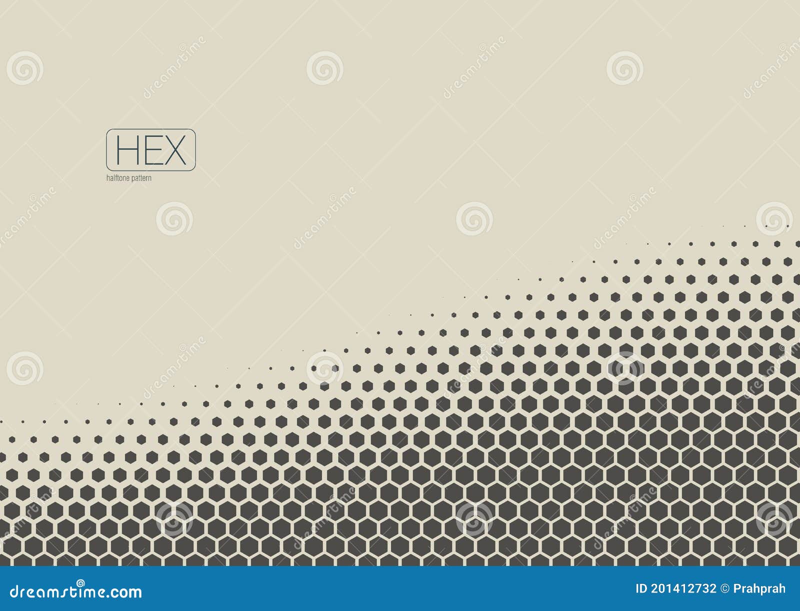 2D Abstract Geometric Wave Hex Halftone Pattern Stock Illustration ...