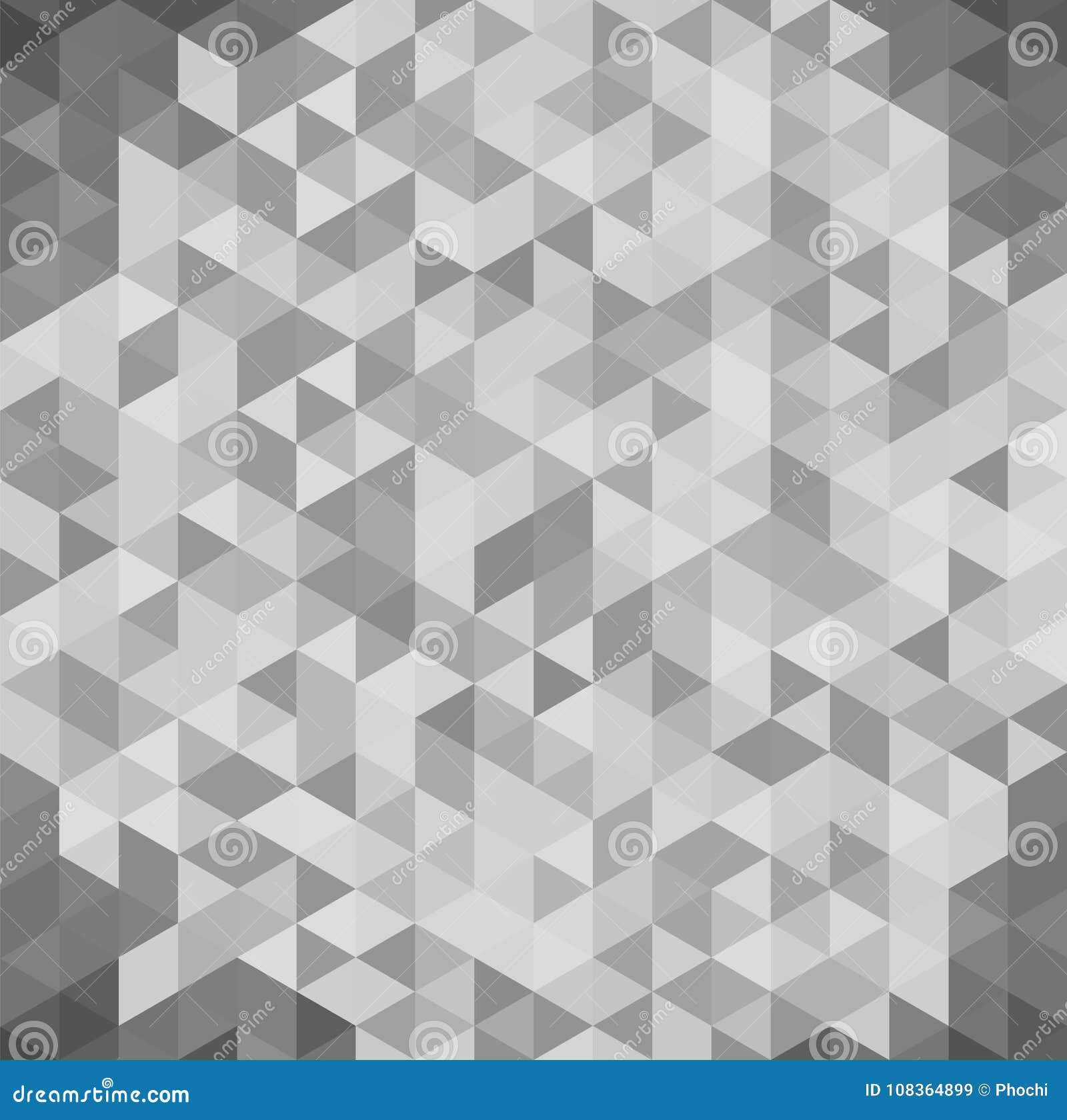 3D Abstract Geometric White and Gray Triangle Isometric View Background ...