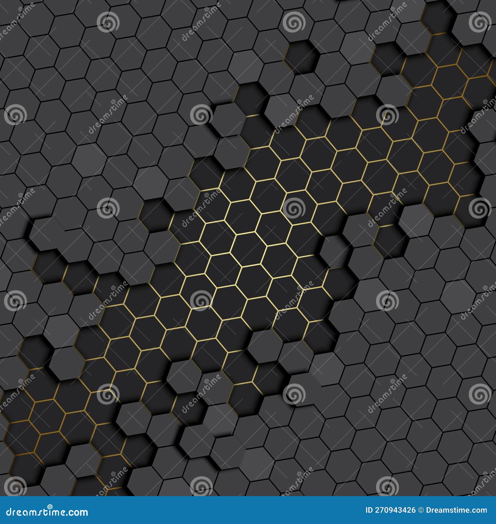 3D Abstract Honey Comb Background. Stock Vector - Illustration of ...