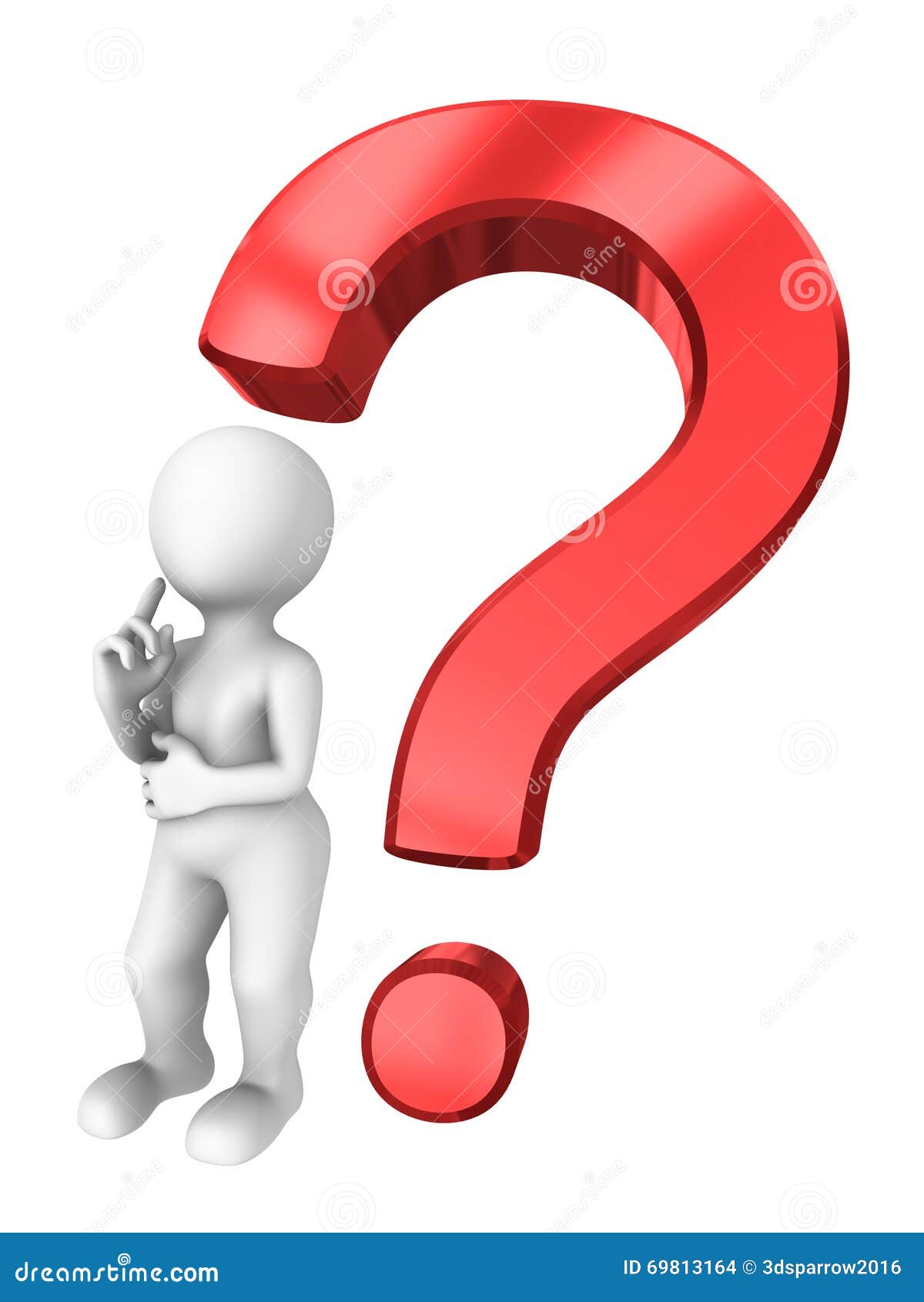 Human Question Mark Vector Illustration | CartoonDealer.com #52185428