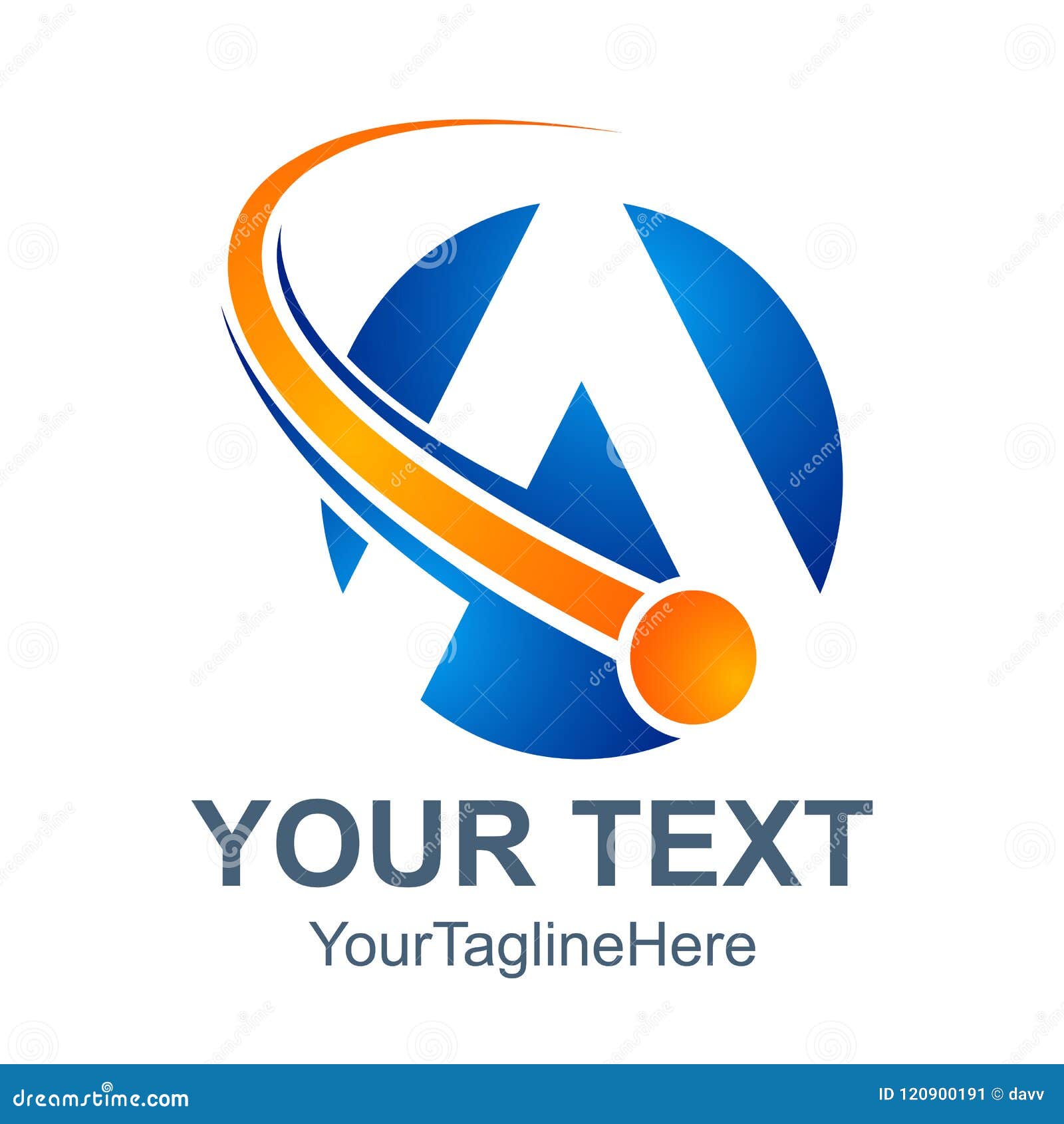 3d Abstract Letter a Logo Design Template Elements. Abstract Let Stock ...