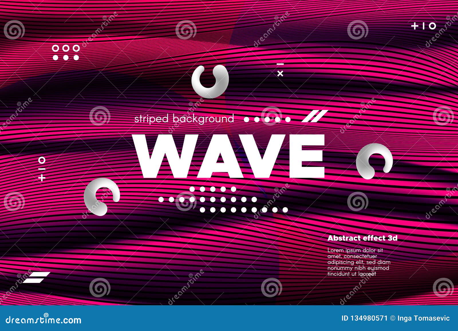 3d Abstract Linear Banner. stock vector. Illustration of mesh - 134980571