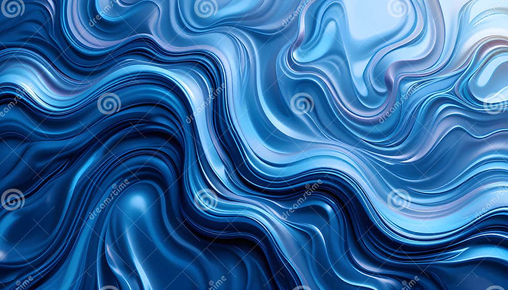 3D Abstract Liquid Flow Design Background Wallpaper Stock Illustration ...