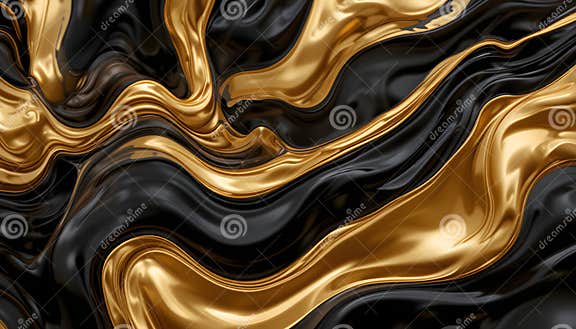3D Abstract Liquid Flow Design Background Wallpaper Stock Illustration ...