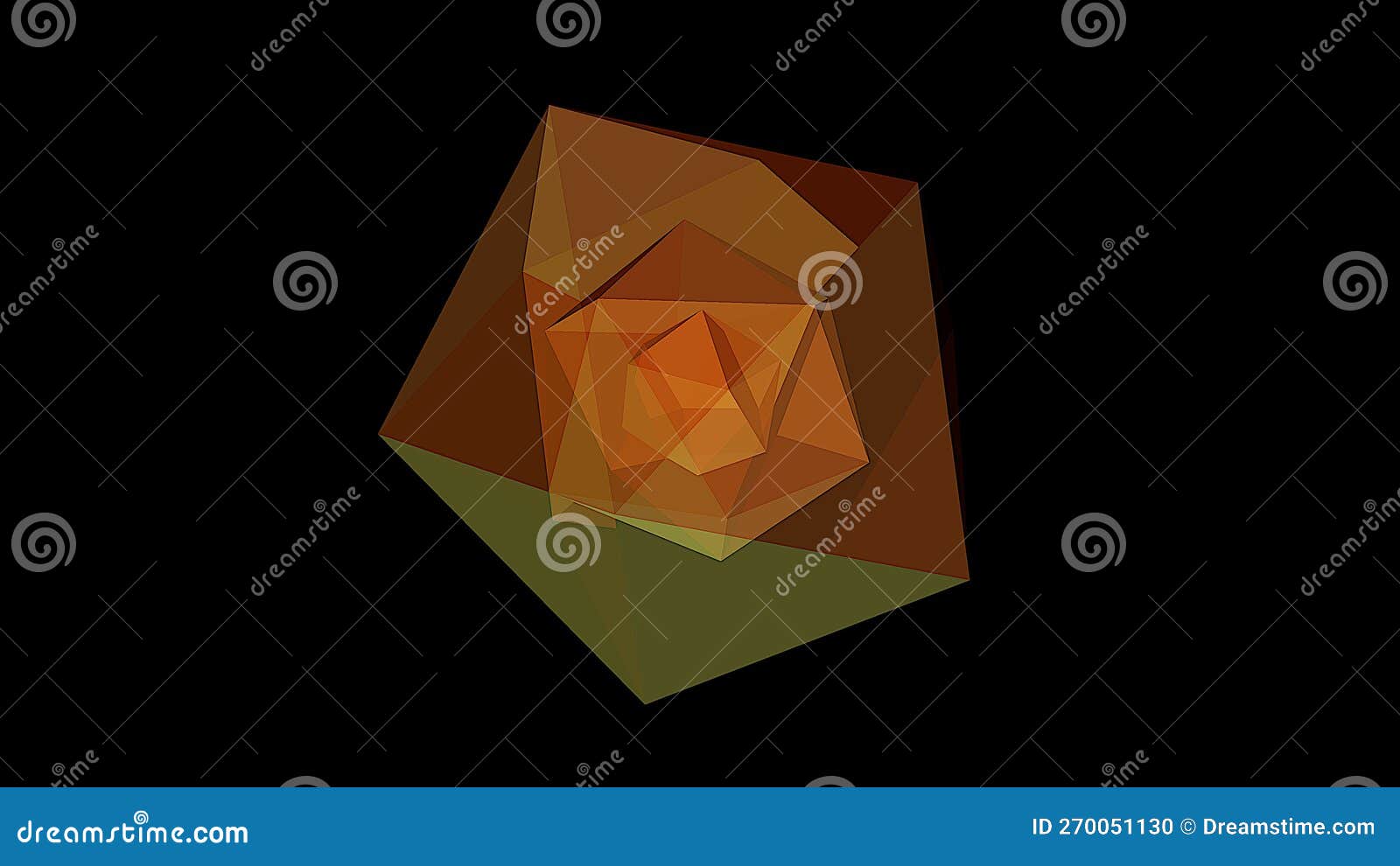 3D Abstract Minimalistic Background with a Colorfull Polygon Stock ...