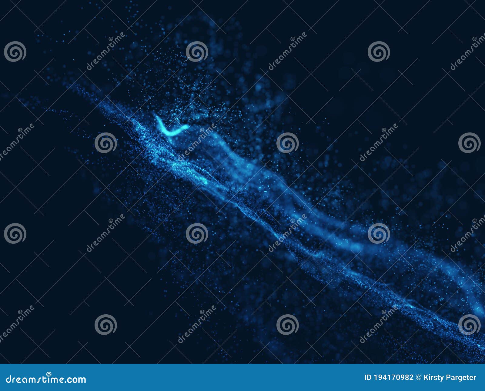 3D Abstract Modern Background with Floating Particles Stock ...