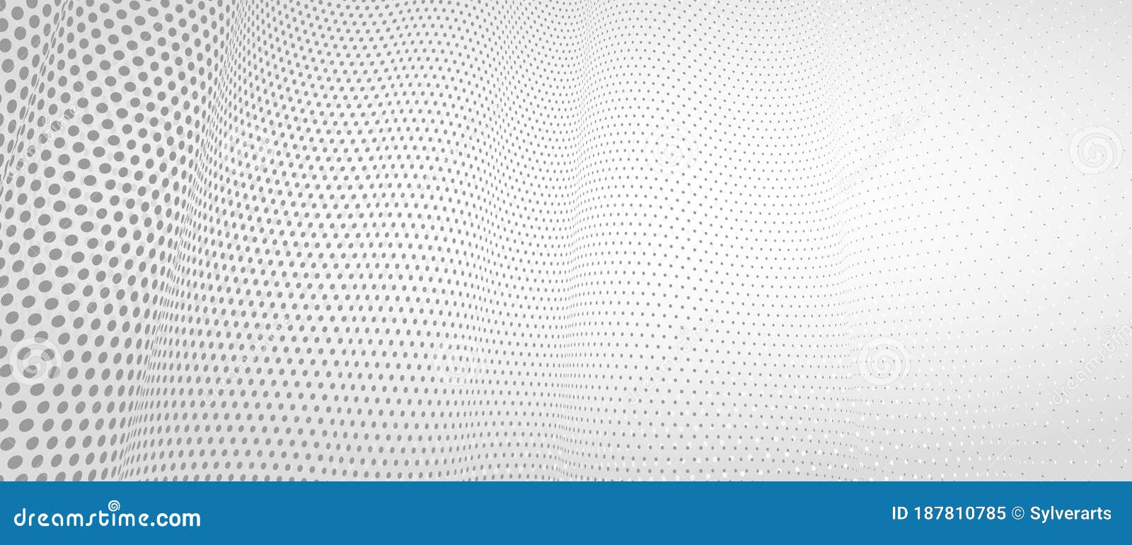 3D Abstract Monochrome Background with Dots Pattern Vector Design ...