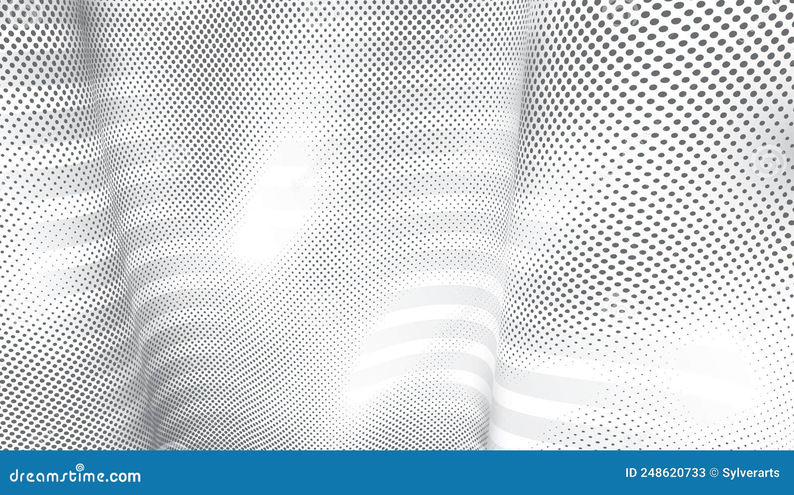 3D Abstract Monochrome Background with Dots Texture and Lines Vector ...