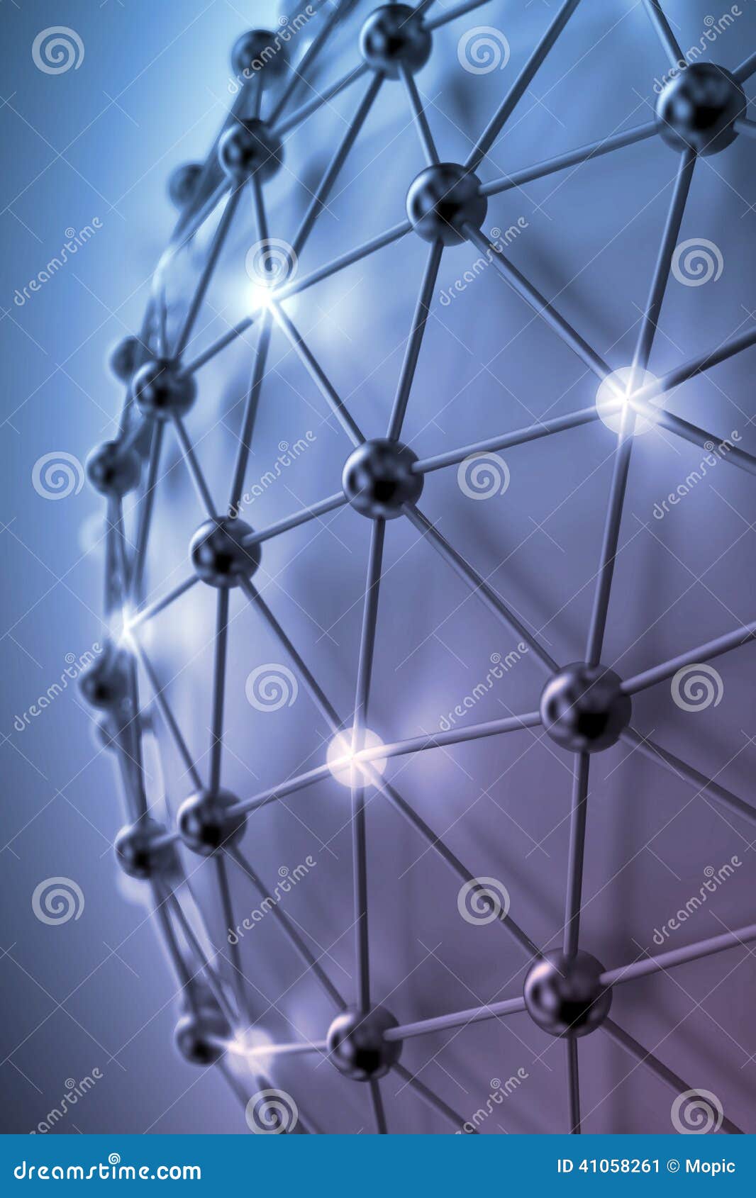 3D abstract network stock image. Image of networking - 41058261