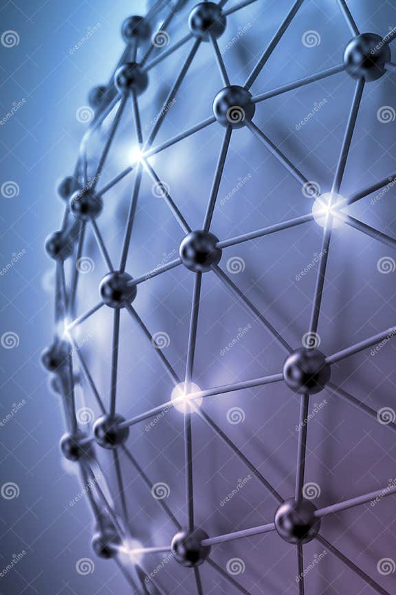 3D abstract network stock image. Image of networking - 41058261