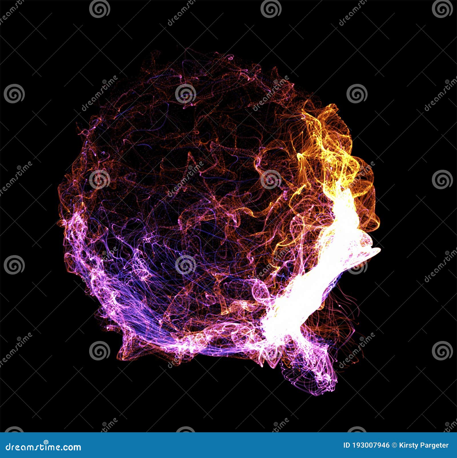3D Abstract Particle Ball Design Stock Illustration - Illustration of ...