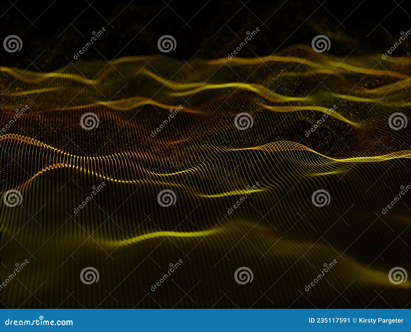 3D Abstract Particle Design Background with Flowing Particles Stock ...