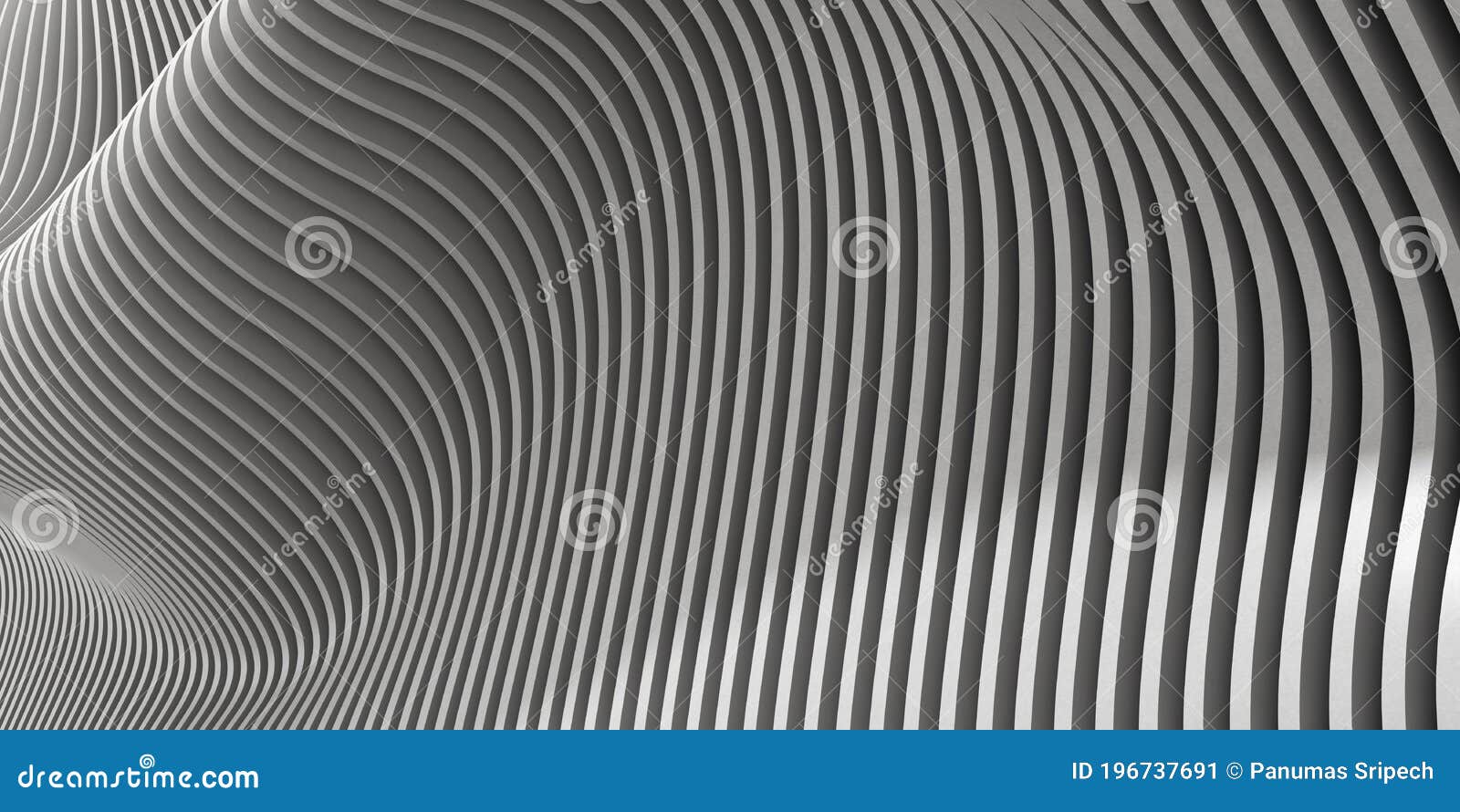 3d Abstract Render of Concrete Parametric Pattern Stock Illustration ...