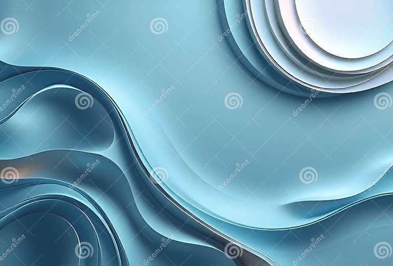 A 3D Abstract Rolling Wave Gradient Blue Decorative Backdrop Background ...