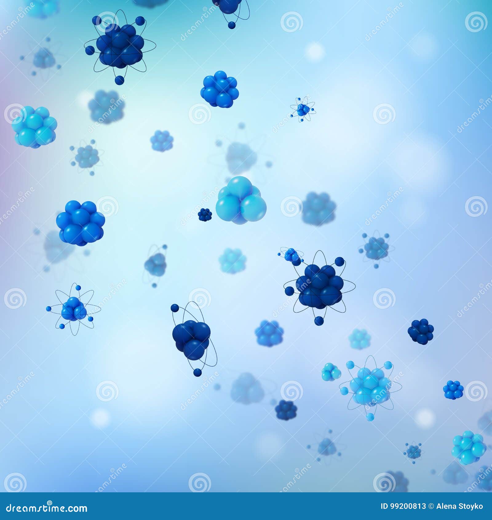 3d Abstract Scientific Background. Stock Vector - Illustration of icon ...