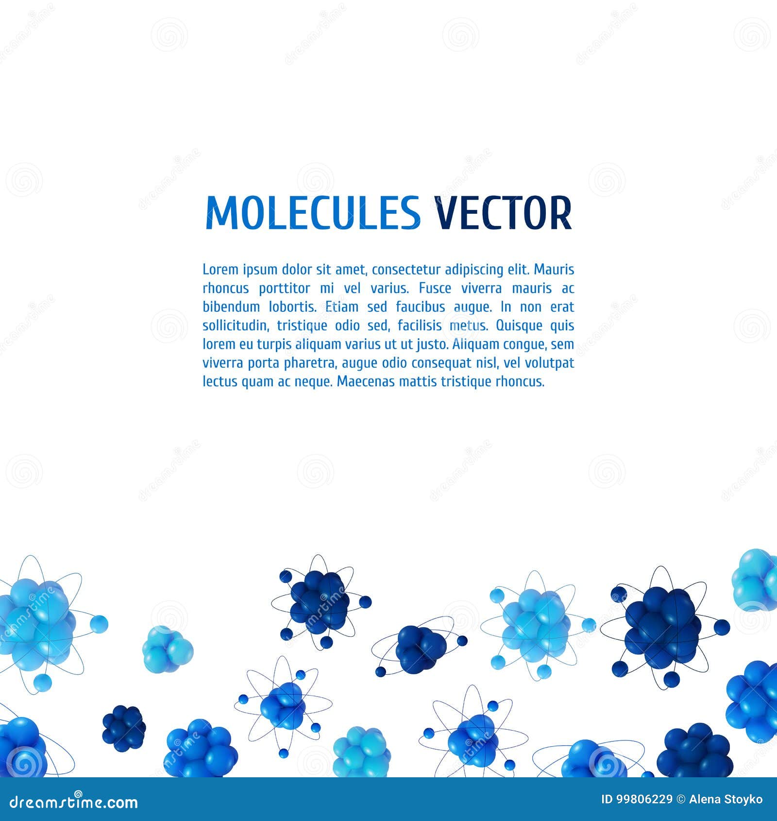 3d Abstract Scientific Background. Stock Vector - Illustration of ...