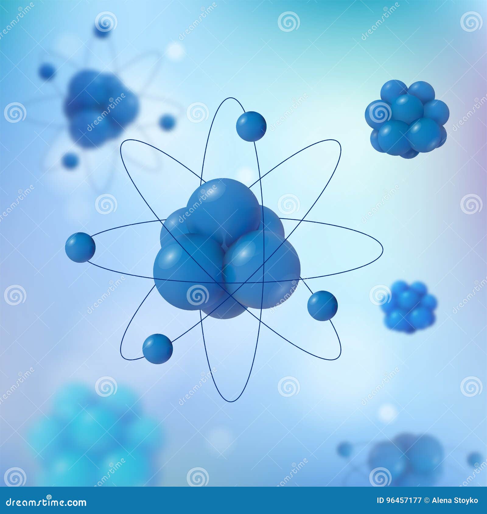 3d Abstract Scientific Background. Stock Vector - Illustration of ...