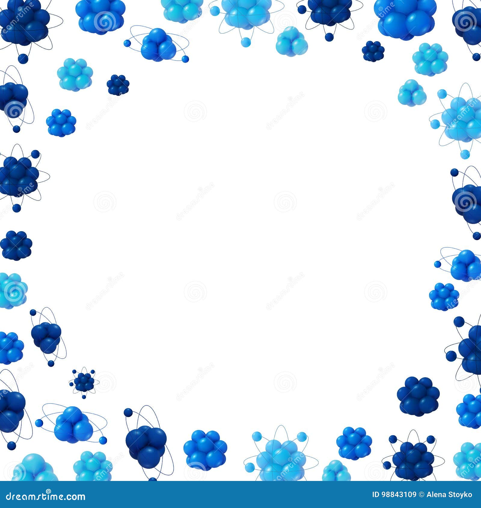 3d Abstract Scientific Background. Stock Vector - Illustration of life ...