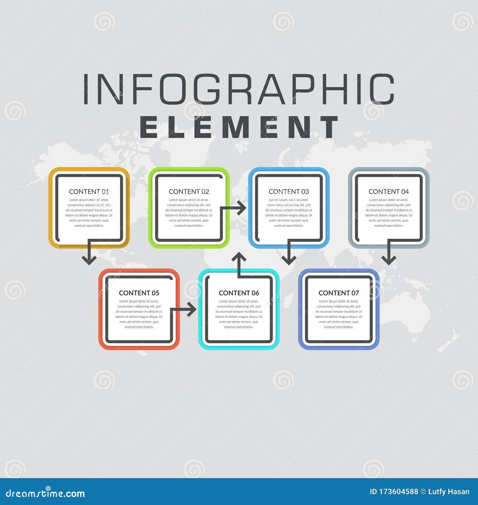 3D Abstract Shape Timeline Infographic Vector Template for Business ...