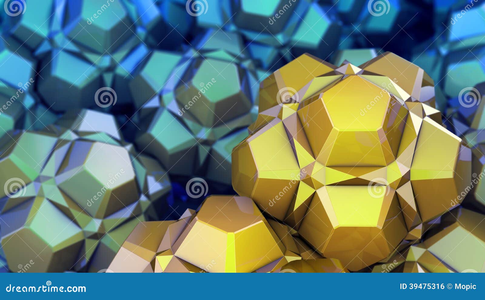 3D abstract shapes stock illustration. Illustration of digital - 39475316