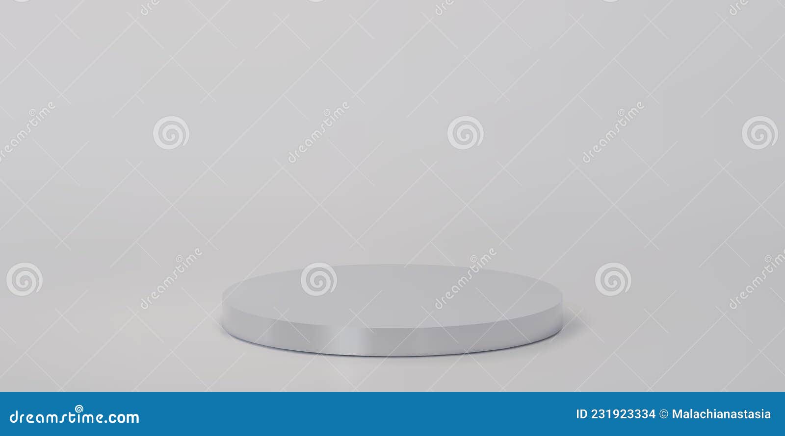 3D Abstract Silver Stage Rendering for Product Presentation Vector ...