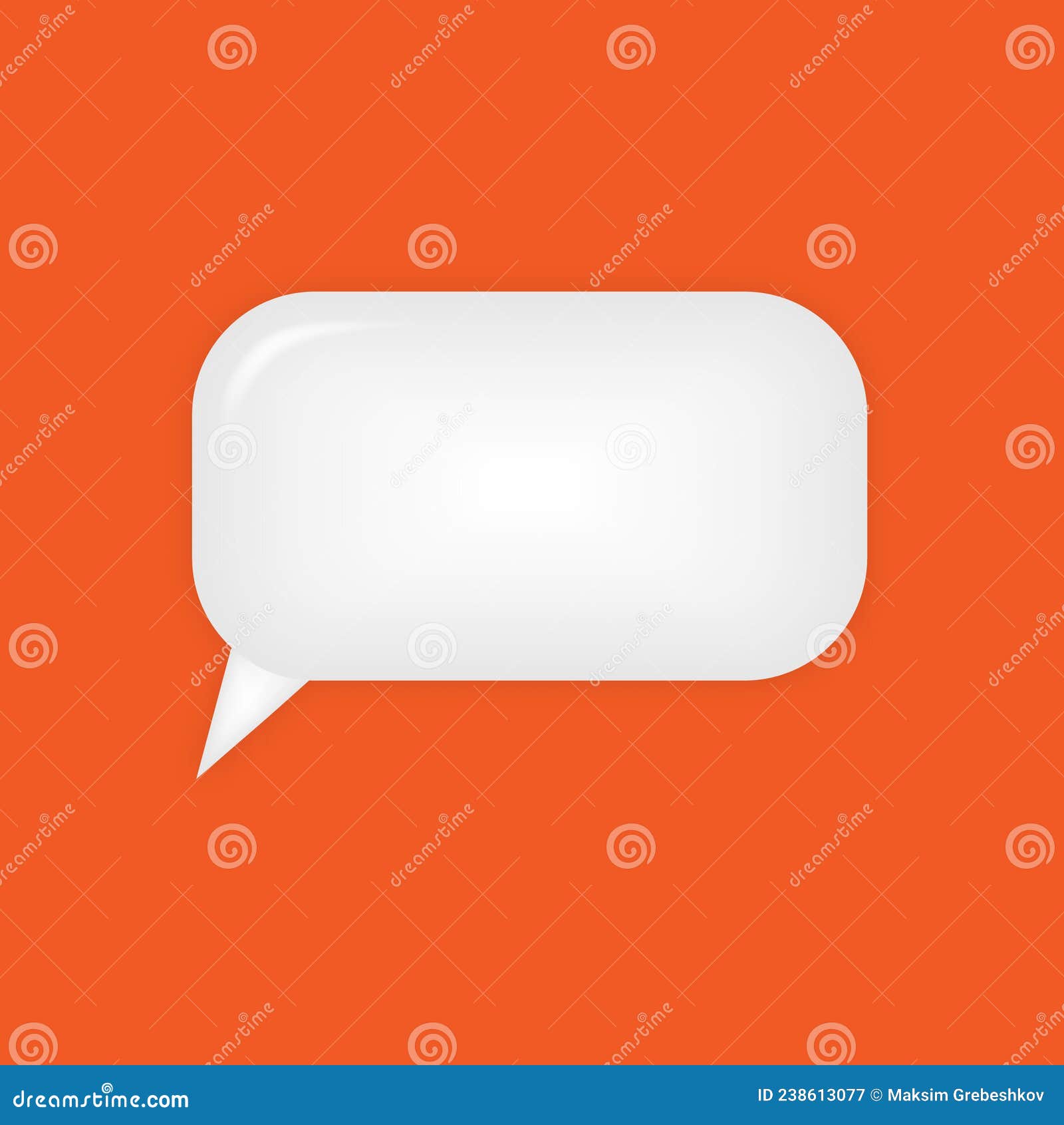 3D Abstract Speech Bubble Icons, Char Message Symbol Stock Vector ...