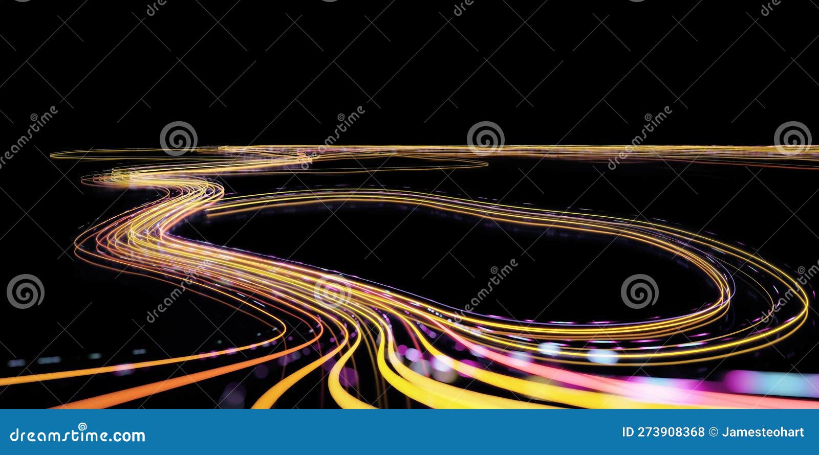 3D Abstract Speed Light Flow through with Gradient and Aesthetic ...