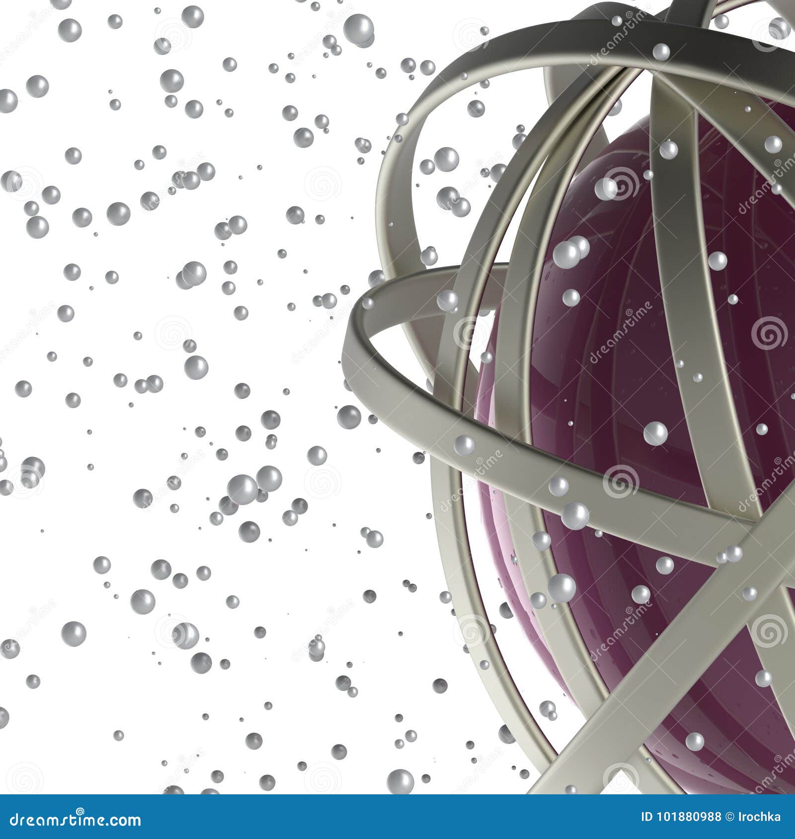 3d Sphere of Multicolored Rings in Cloud from Multicolored Drops Stock ...