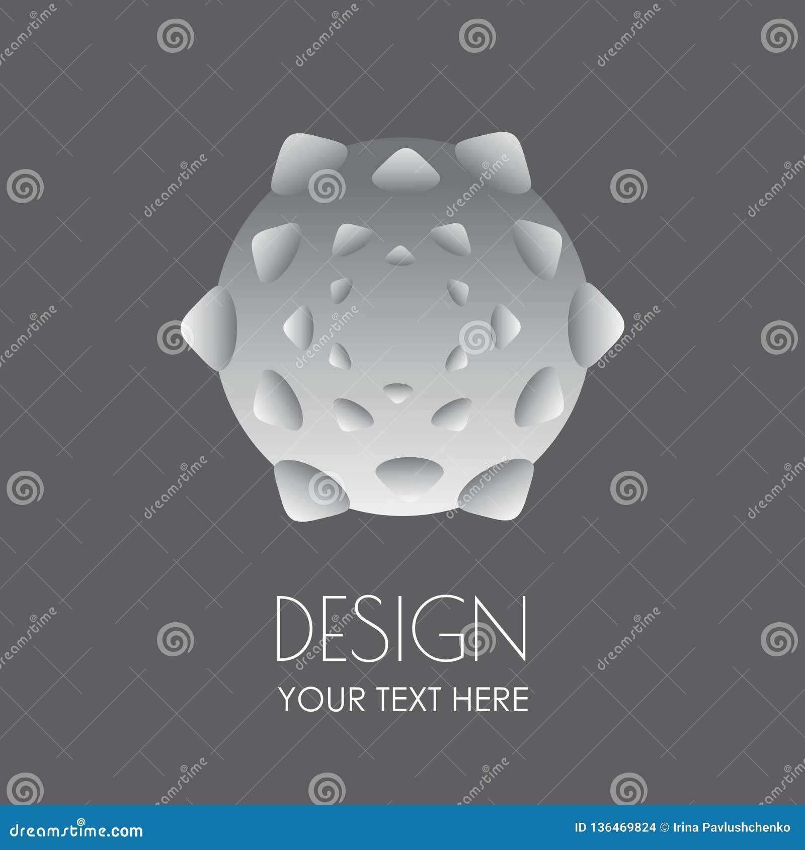 3 D Abstract Sphere. Vector Template. Concept Design Adea Stock ...