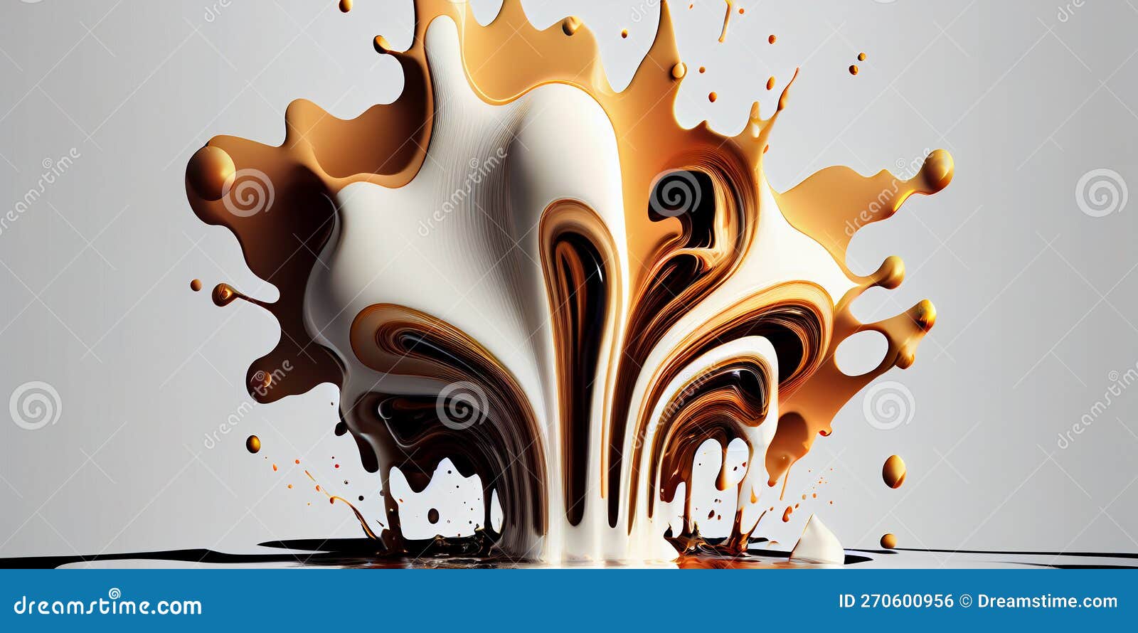 3D Abstract Splash, Background Design Stock Illustration - Illustration ...