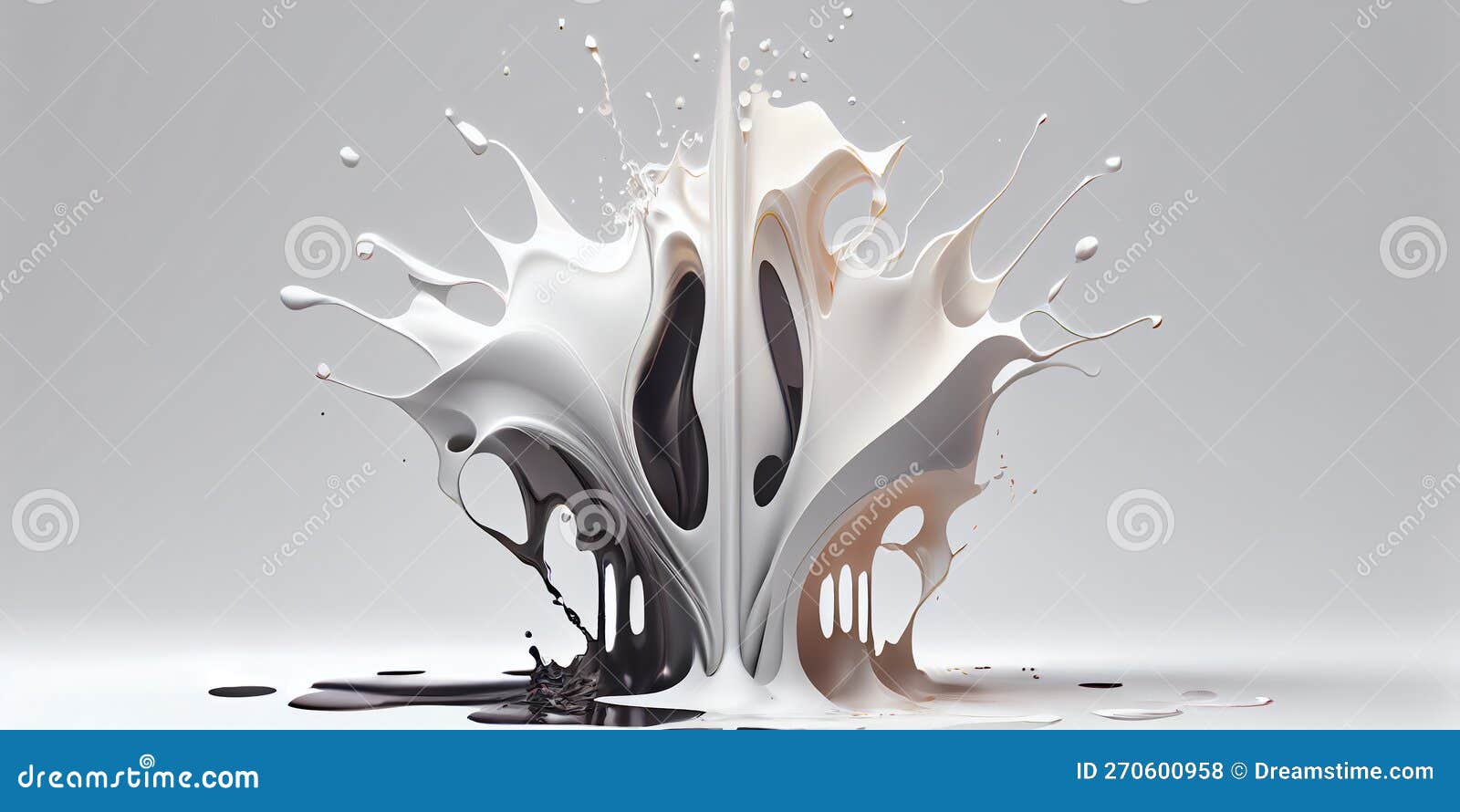 3D Abstract Splash, Background Design Stock Illustration - Illustration ...