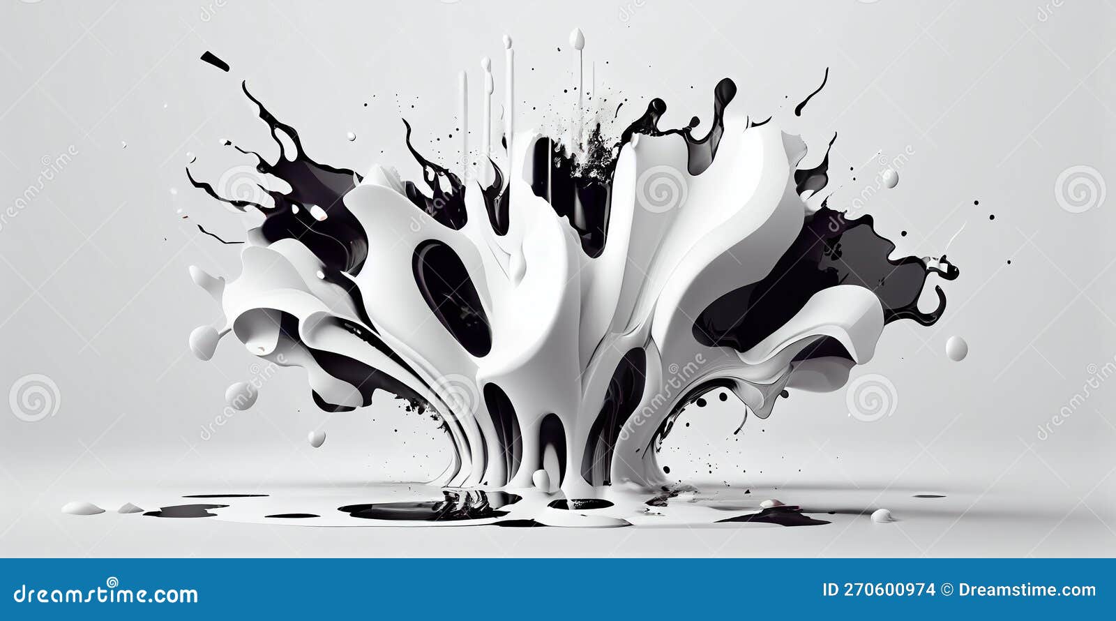 3D Abstract Splash, Background Design Stock Illustration - Illustration ...