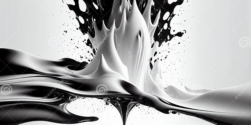 3D Abstract Splash, Background Design Stock Illustration - Illustration ...