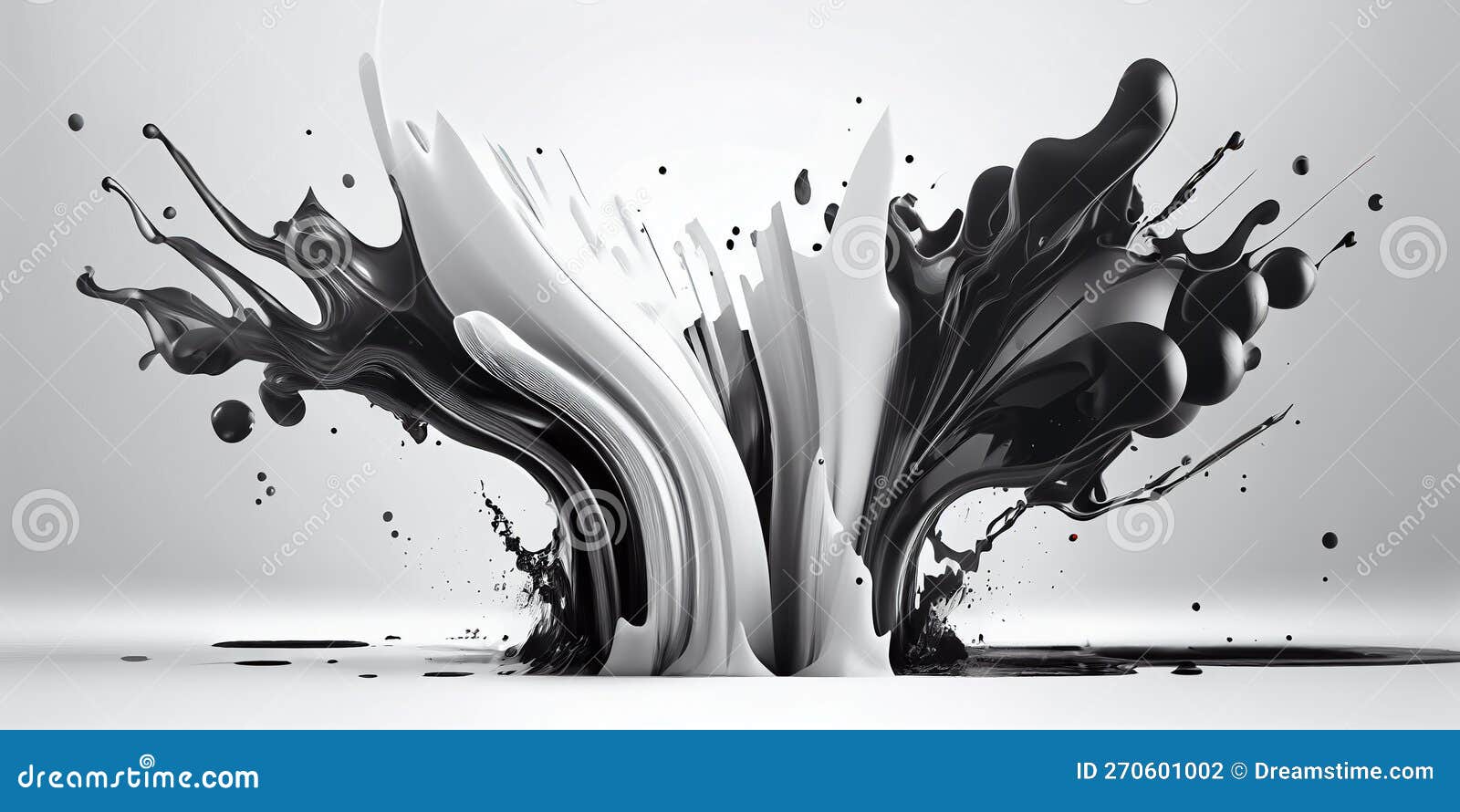 3D Abstract Splash, Background Design Stock Illustration - Illustration ...