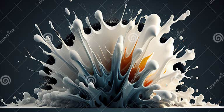 3D Abstract Splash, Background Design Stock Illustration - Illustration ...