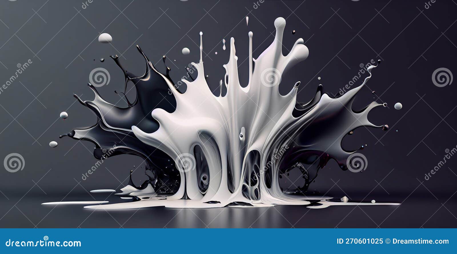 3D Abstract Splash, Background Design Stock Illustration - Illustration ...