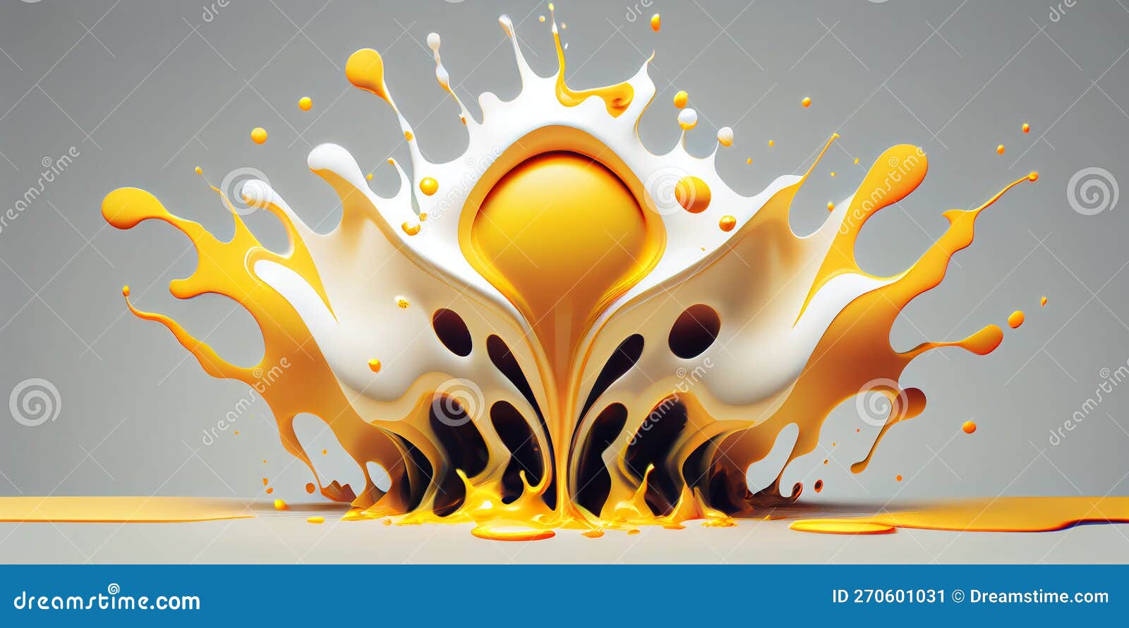 3D Abstract Splash, Background Design Stock Illustration - Illustration ...