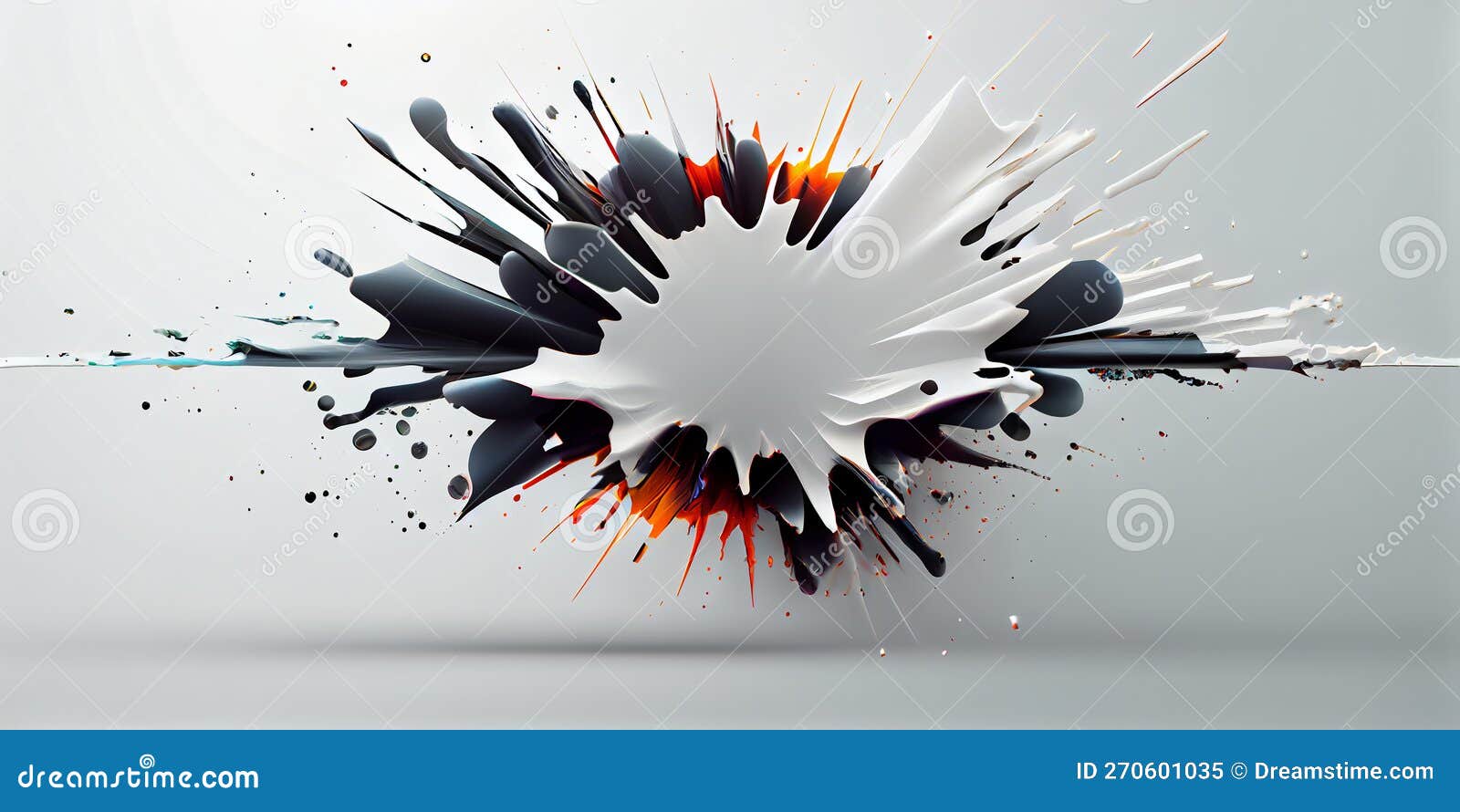 3D Abstract Splash, Background Design Stock Illustration - Illustration ...