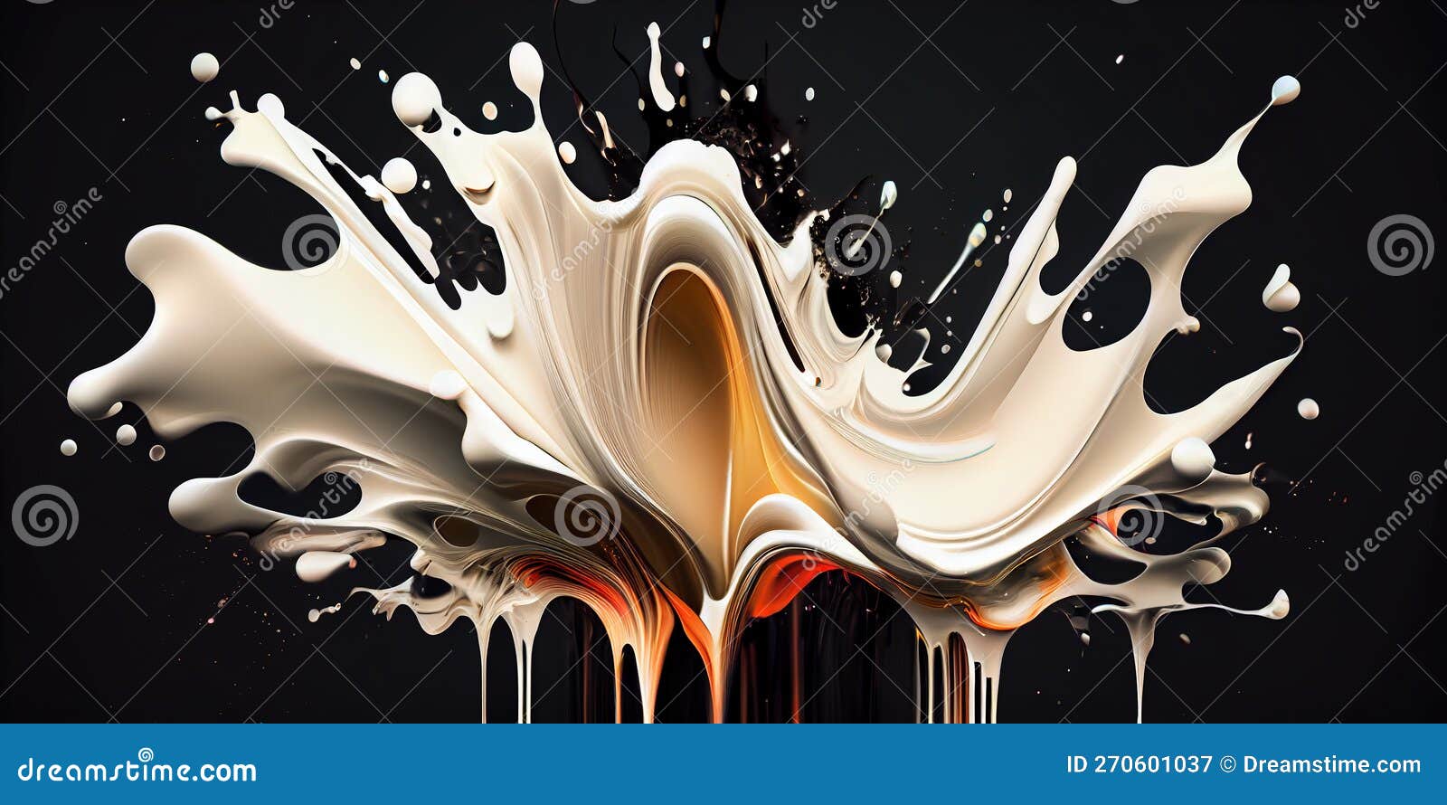 3D Abstract Splash, Background Design Stock Illustration - Illustration ...