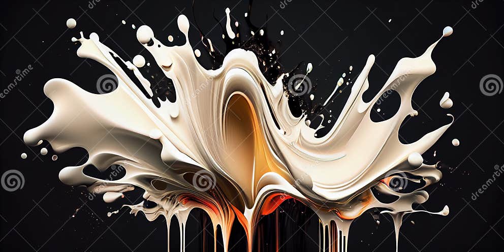 3D Abstract Splash, Background Design Stock Illustration - Illustration ...
