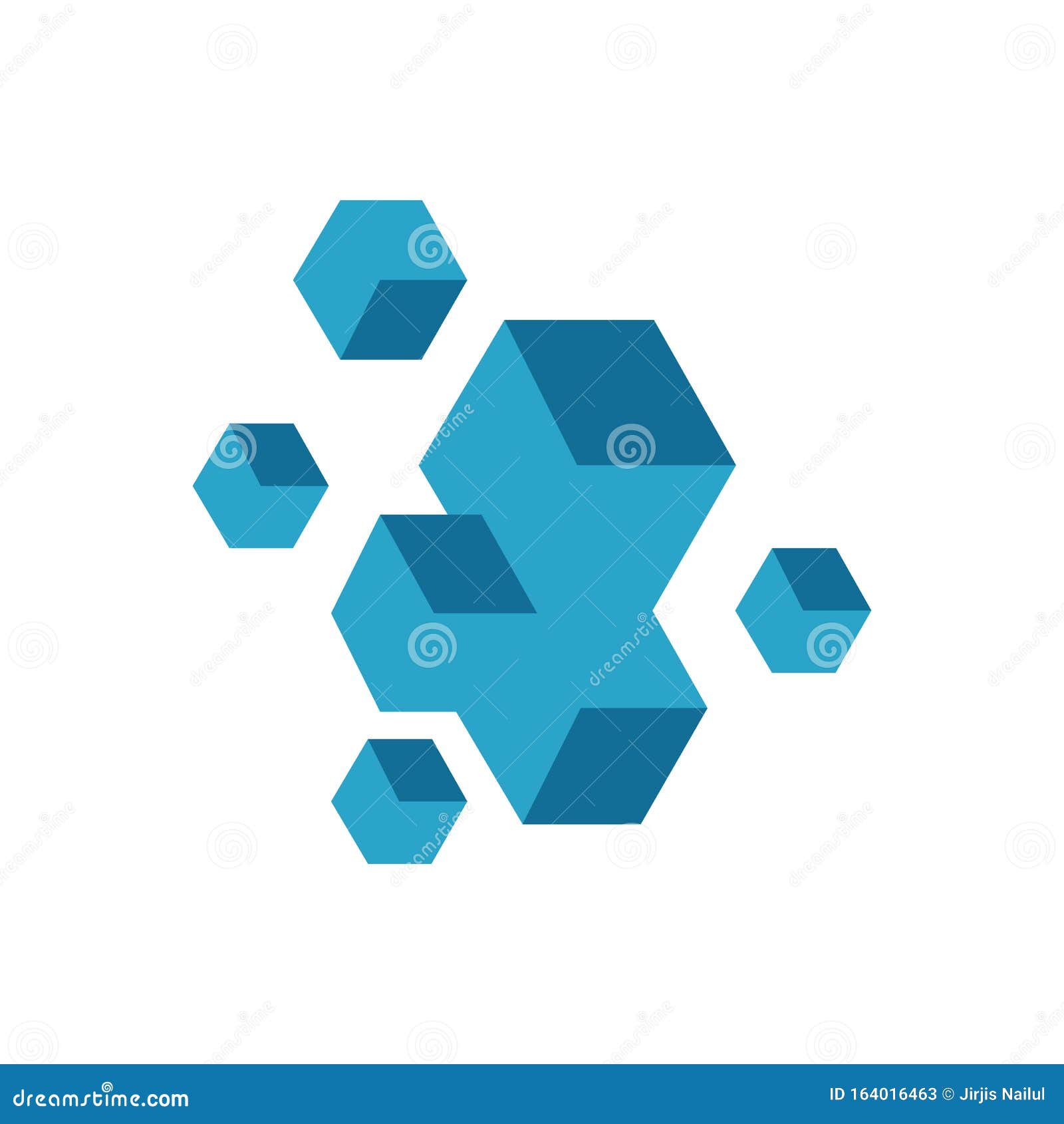 3D Abstract Square Cube Stacked Boxes Logo Symbol Icon Template Vector ...