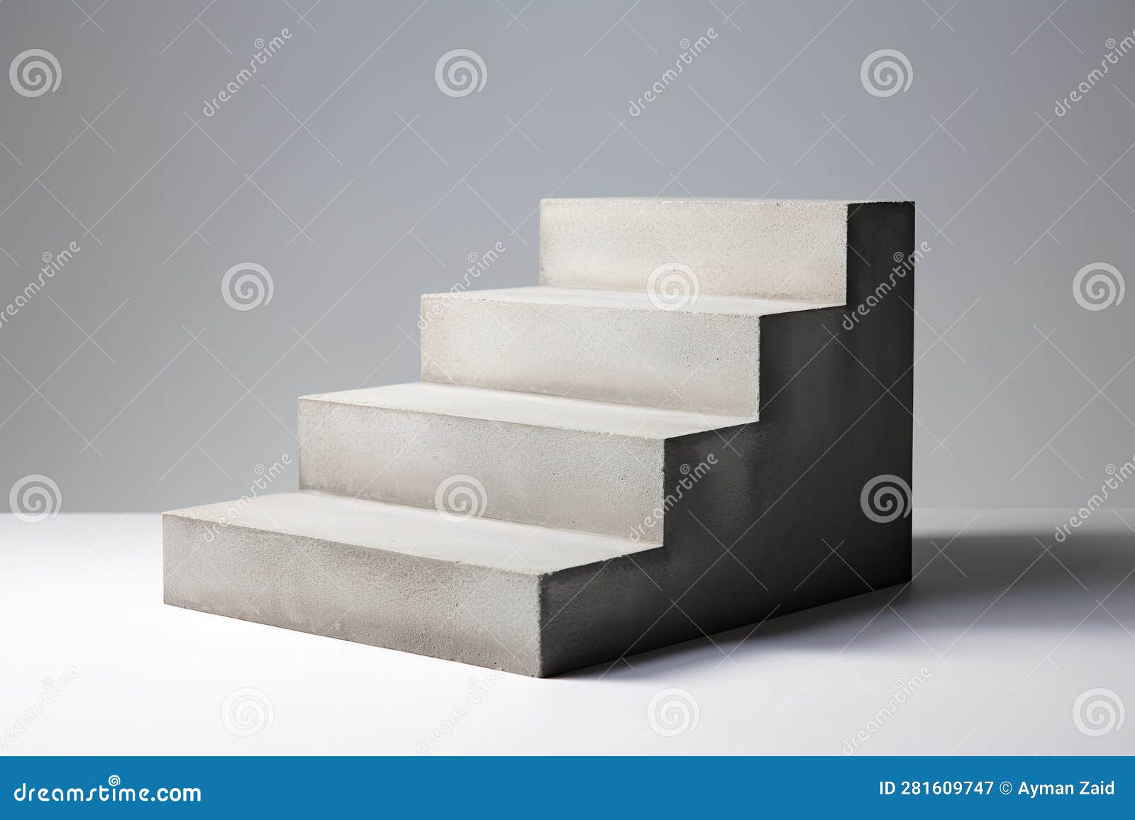 3d Abstract Staircase, Going Up Stock Illustration - Illustration of ...