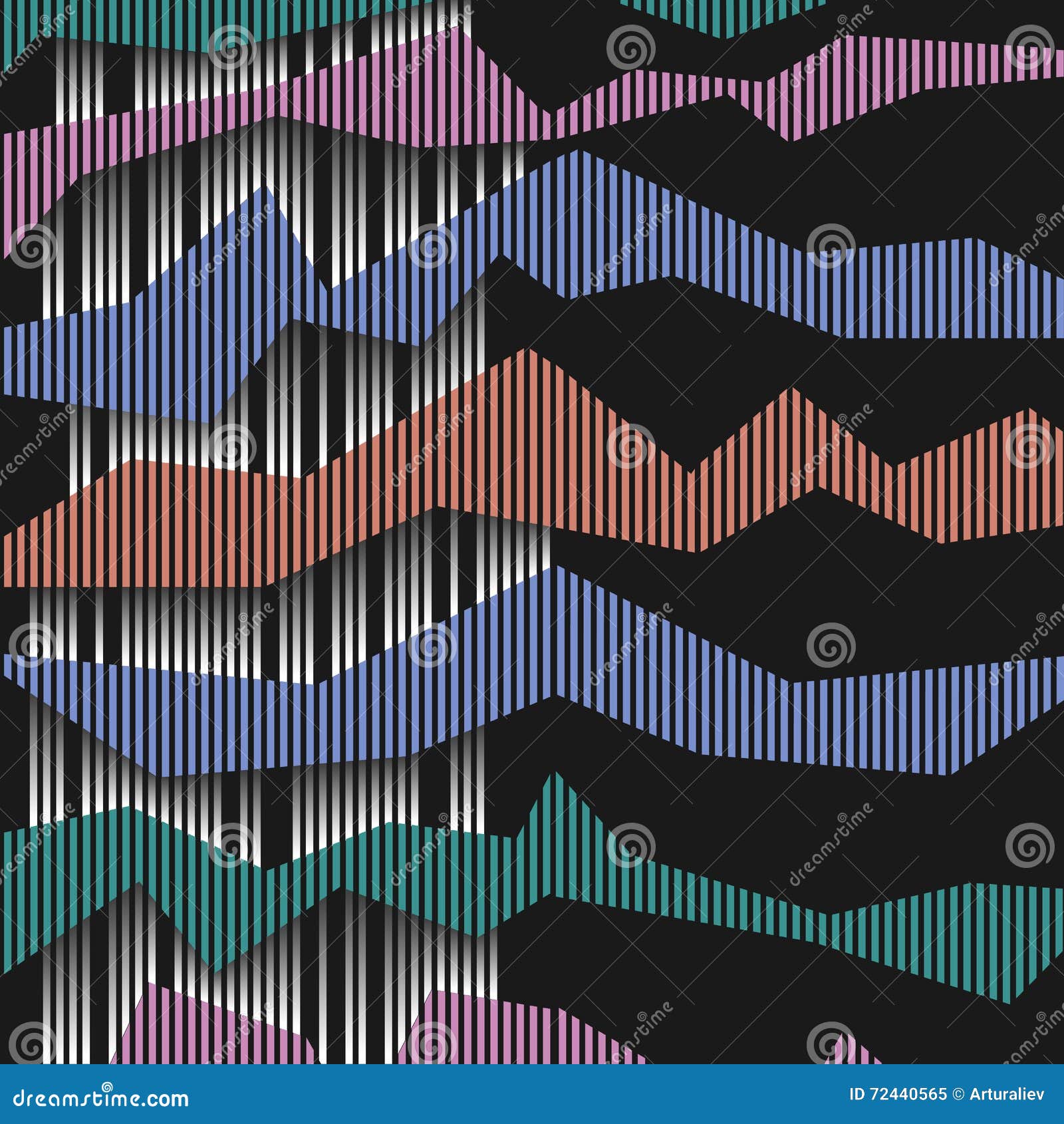 3d Abstract Striped Background Stock Vector - Illustration of package ...