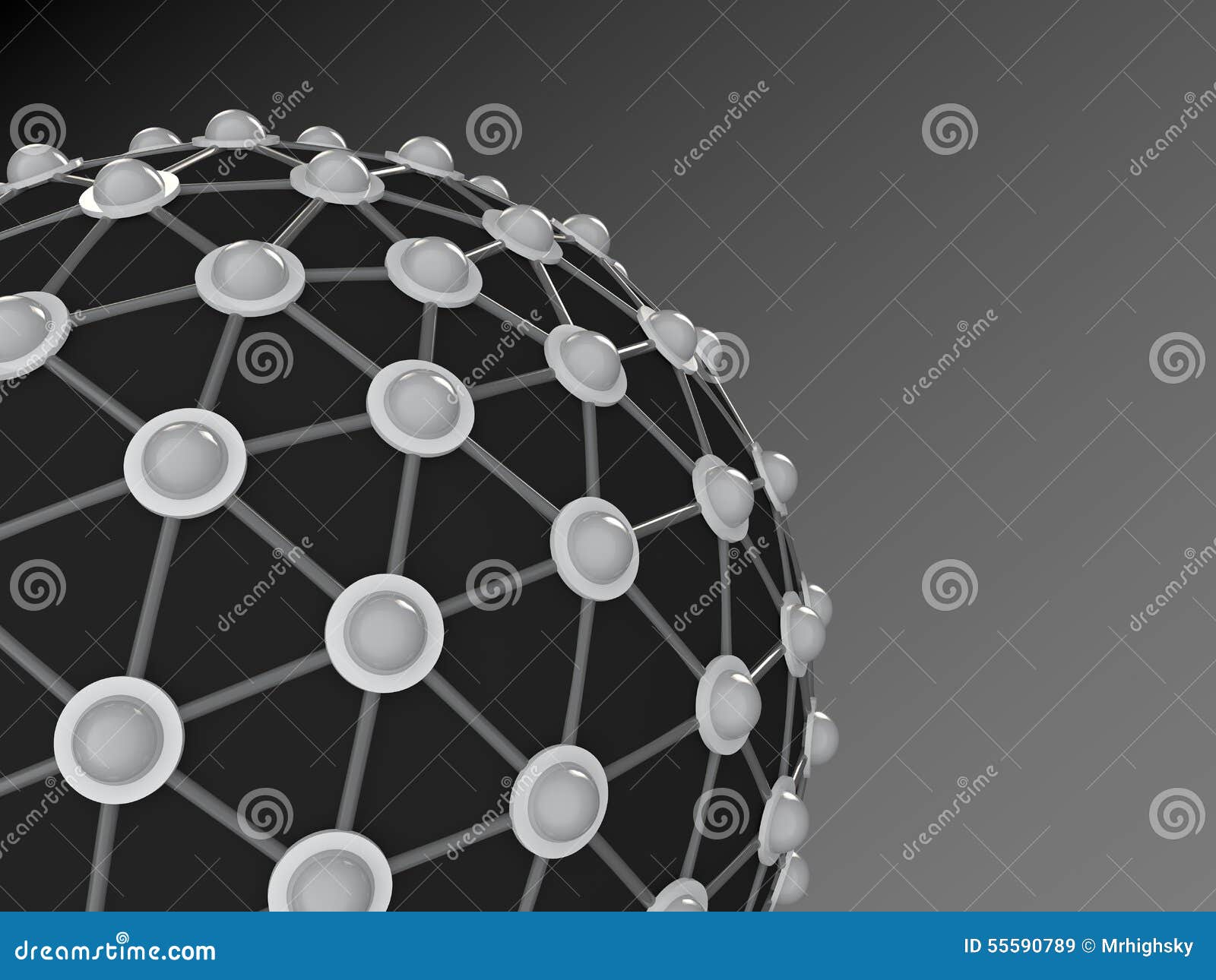 3d Abstract Structure Background Stock Illustration - Illustration of ...