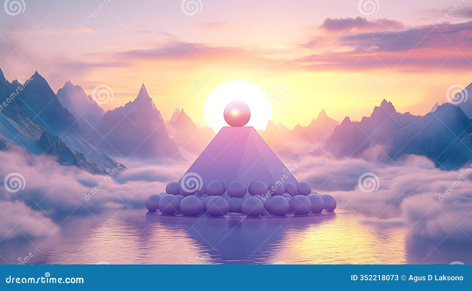 Pyramid From Spheres Royalty-Free Illustration | CartoonDealer.com #7564560